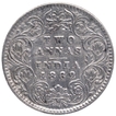 Silver Two Annas Coin of Victoria Queen of Calcutta Mint of 1862 ...